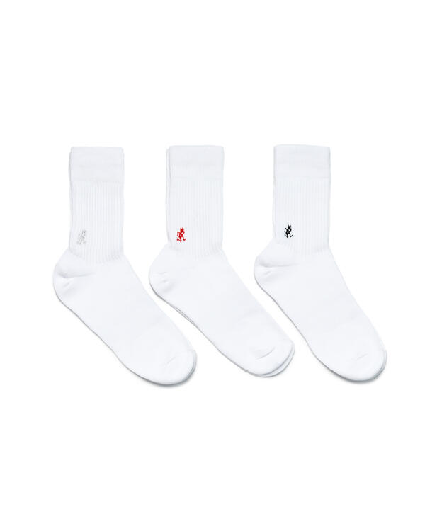 Gramicci BASIC CREW SOCKS (3 sets) | SX-M04-WHI | AFEW STORE